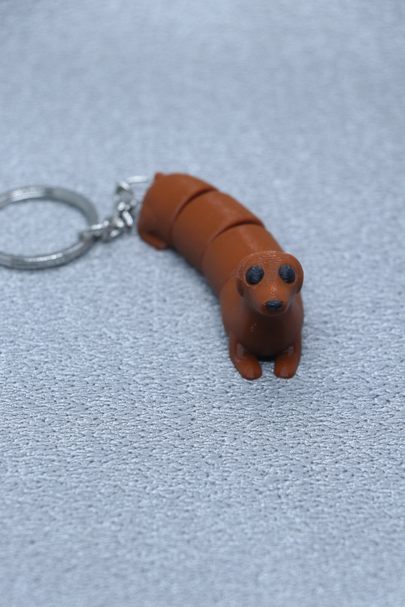 3D Printed Flexible Keychain | Sausage Dog – The Niva Store