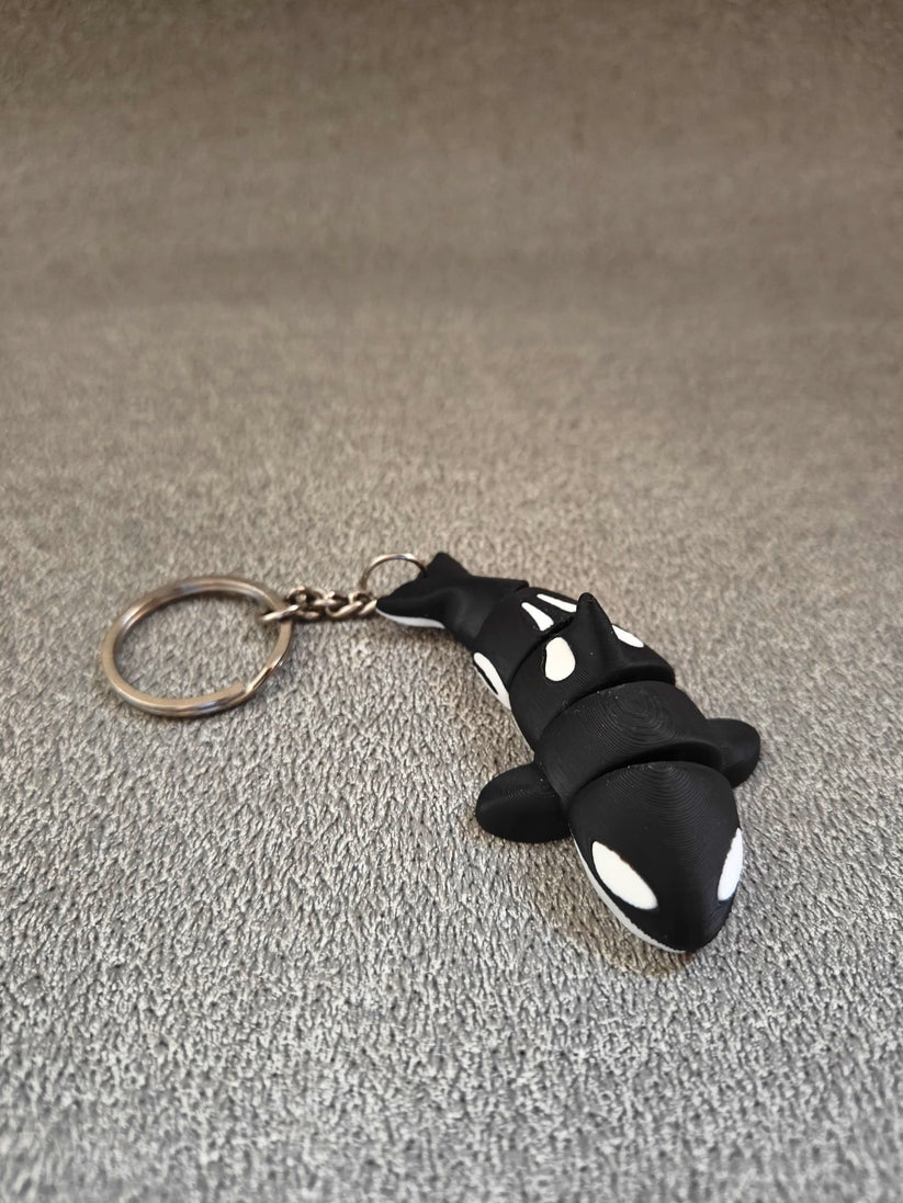 3D Printed Flexible Keychain | Orca Whale – The Niva Store